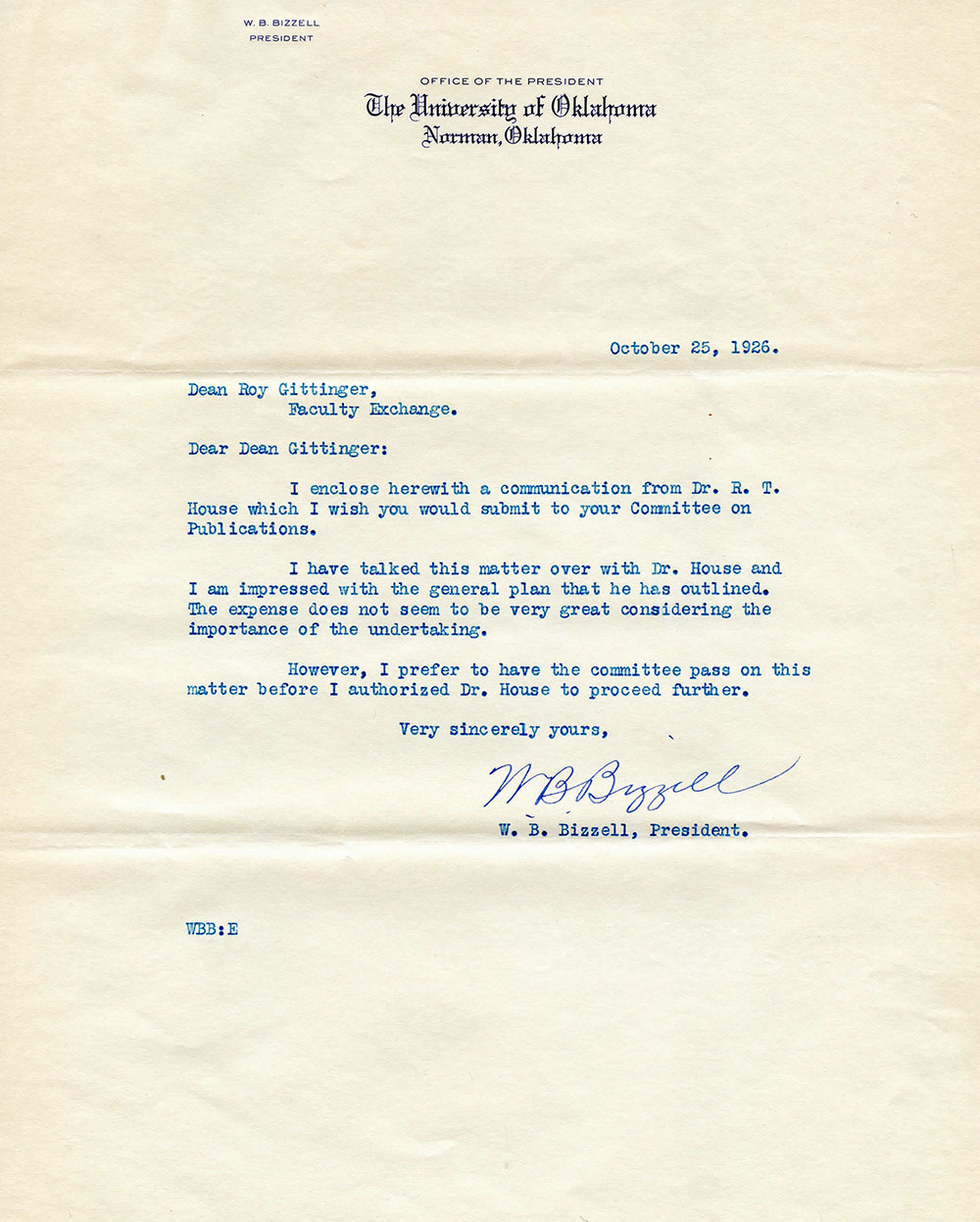 World Literature Today Founding Letter | World Literature Today